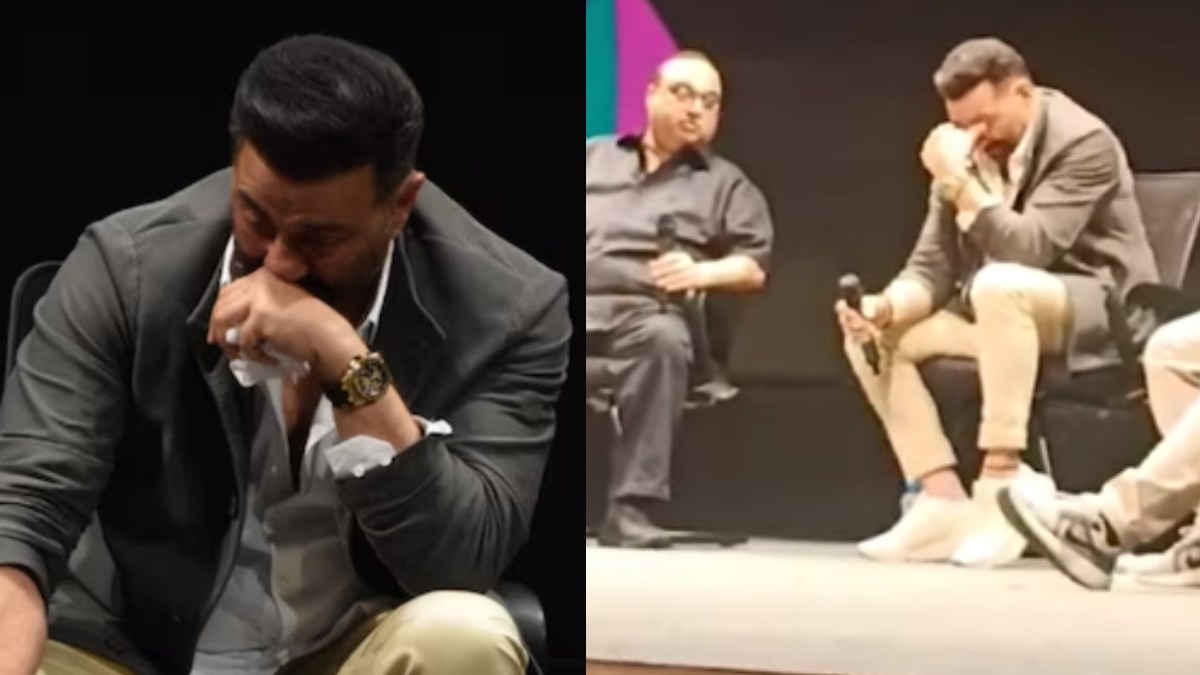 Sunny Deol Breaks Down In Tears At IFFI 2023 After Rajkumar Santoshi ...