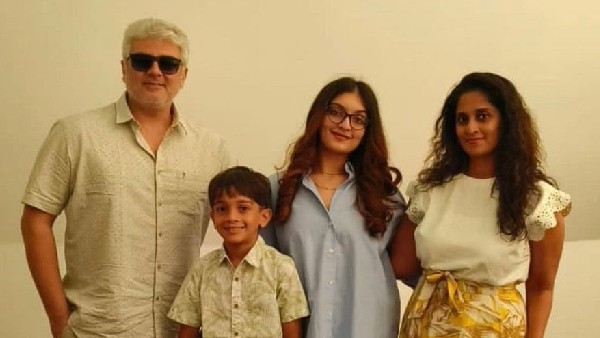 Ajith Kumar's Latest Family Photos Goes Viral: AK's Eyes Display His ...