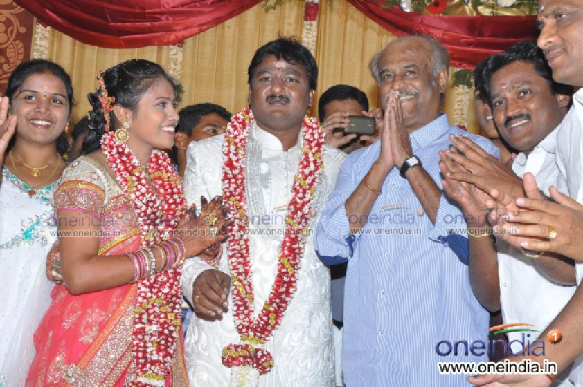Rajinikanth at Murugan and Rajalakshmi Wedding Photos - FilmiBeat