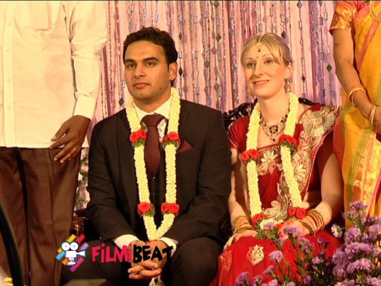Ramakrishna's son Akshath weds Emma Photos - FilmiBeat