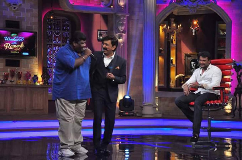 Darshan Thoogudeep At Weekend With Ramesh Show Photos - FilmiBeat