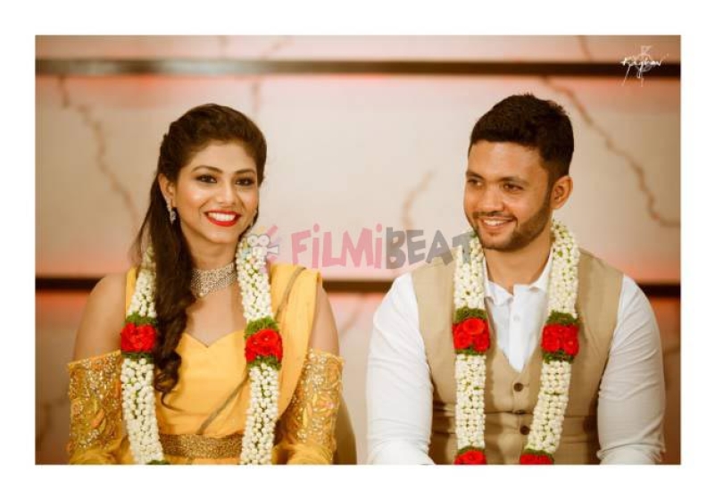 B C Patil Daughter Srushti Patil Engagement Photos - FilmiBeat