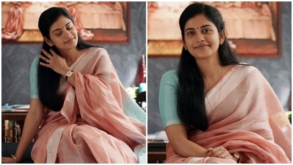South Actress Sshivada's Beautiful Look in Saree, Pics | സാരിയില് ...