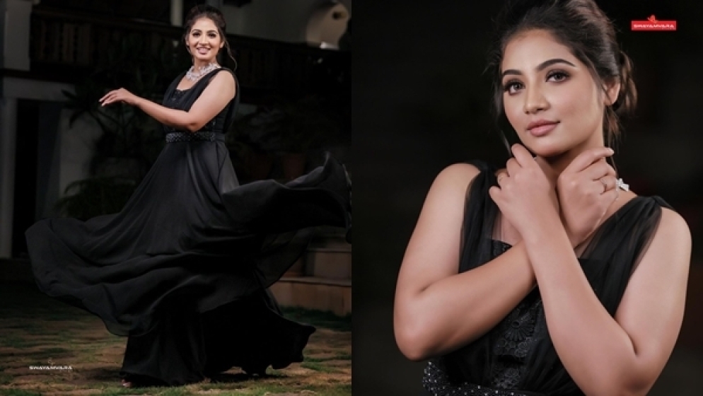 Actress Anshitha Akbarsha Looks Glamorous in Black Outfit, Viral ...