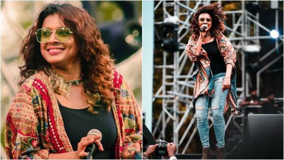 Playback Singer Sithara Krishnakumar New Stylish Performance Stills ...