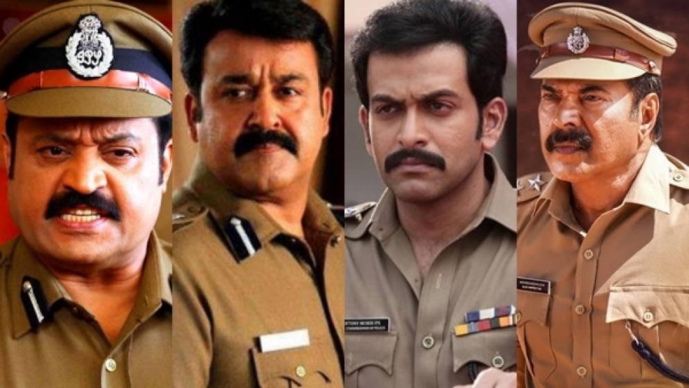 List of Best Police Charecters in Malayalam Cinema, Suresh Gopi Tops ...
