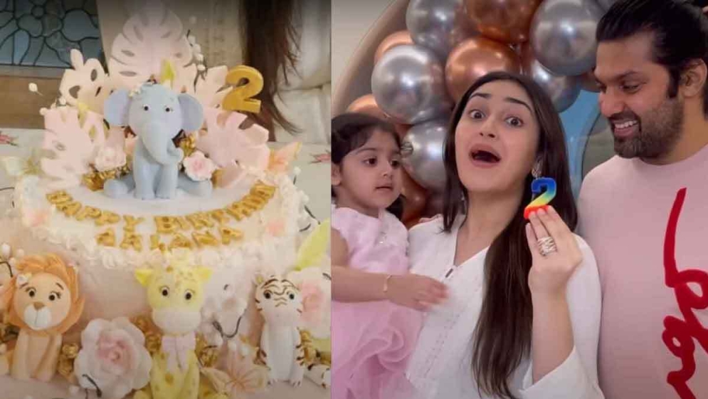 Actress Sayyeshaa & Arya Celebrate Daughter Ariana’s 2nd Birthday With ...
