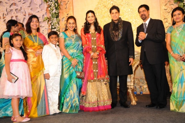 Cricketer Srikanth's Son Aniruddha Wedding Reception Photos - FilmiBeat