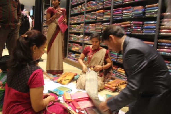 Varamahalakshmi Silk Saree Showroom Inauguration Photos - FilmiBeat