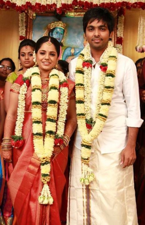 GV Prakash and Saindhavi Marriage Photos - FilmiBeat