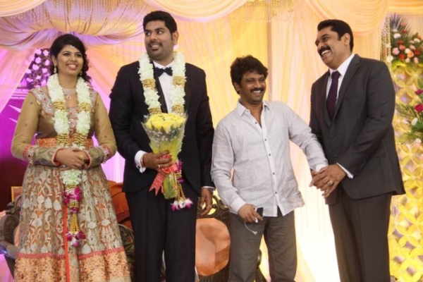 Ajay Ratnam Son Wedding Reception Photos - FilmiBeat