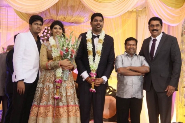 Ajay Ratnam Son Wedding Reception Photos - FilmiBeat