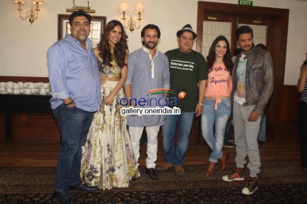 The cast of film Humshakals Press Meet at Delhi Photos - FilmiBeat