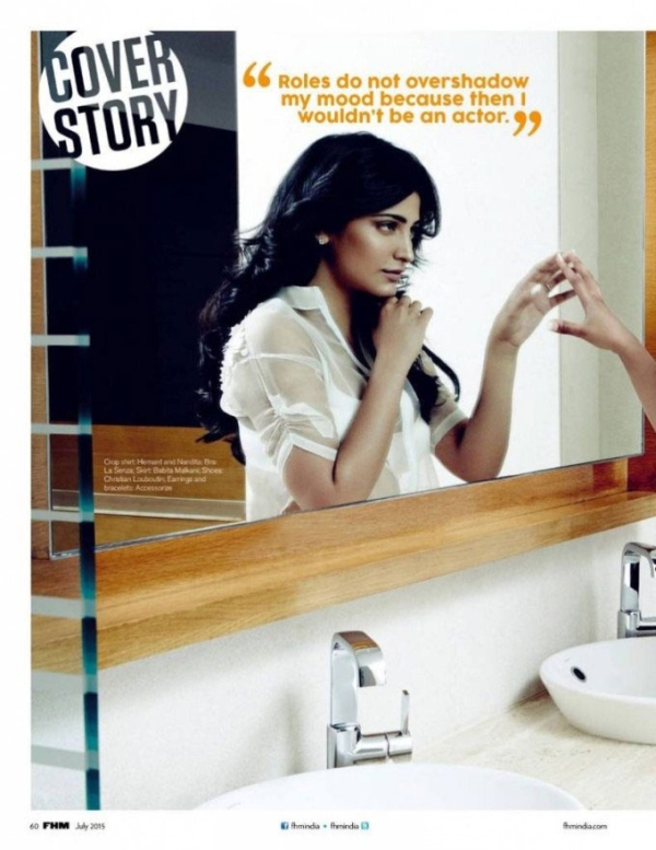 Shruti Hassan Poses For The FHM Magazine July 2015 Photos - FilmiBeat
