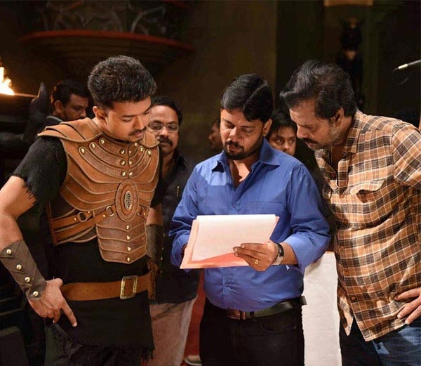 Behind The Scenes of Tamil Movie Puli Photos - FilmiBeat