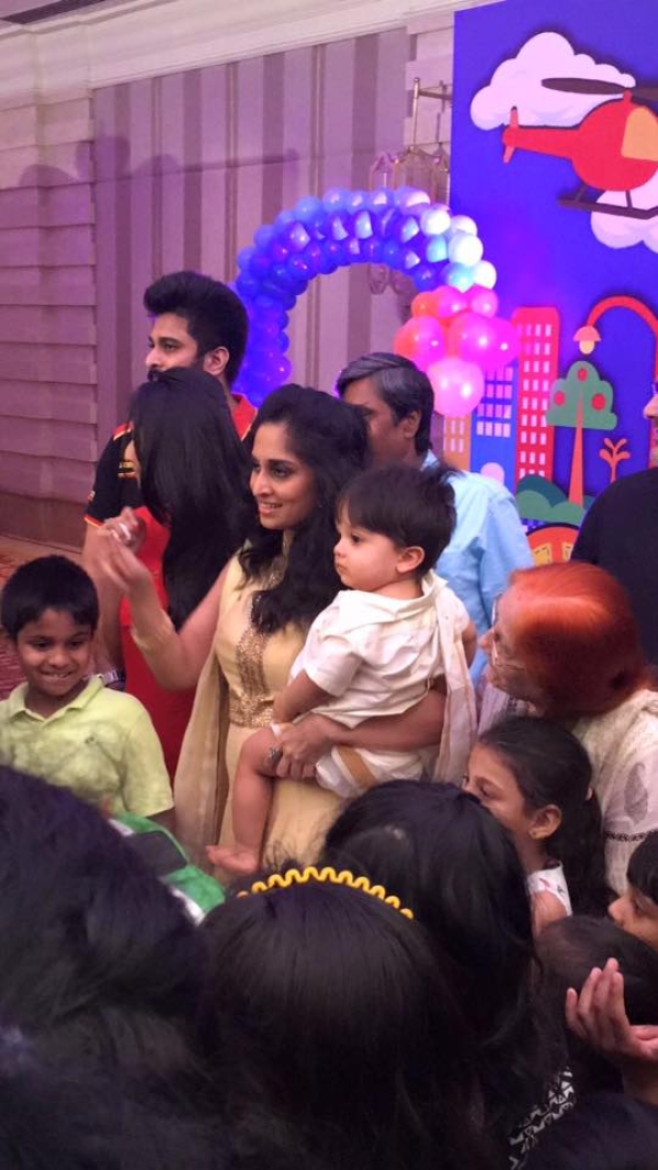 Ajith kumar Son Aadvik 1st Birthday Celebration Photos - FilmiBeat
