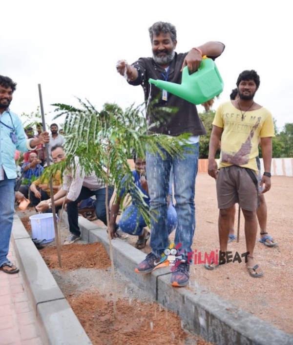 Baahubali Team Participate In Haritha Haram Program Photos - FilmiBeat