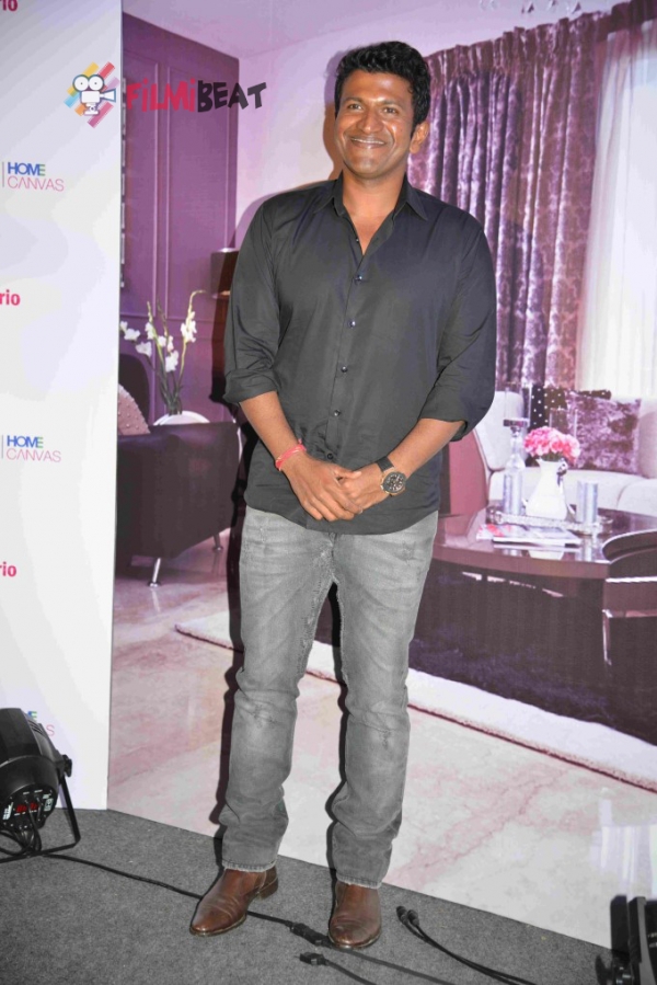 Puneeth Rajkumar At Godrej Interio Press Meet Photos - FilmiBeat