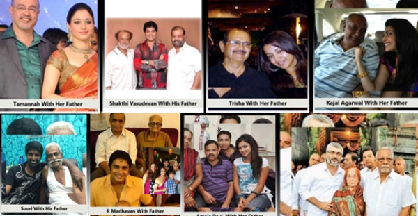 Tamil Actors With Their Father Photos - FilmiBeat