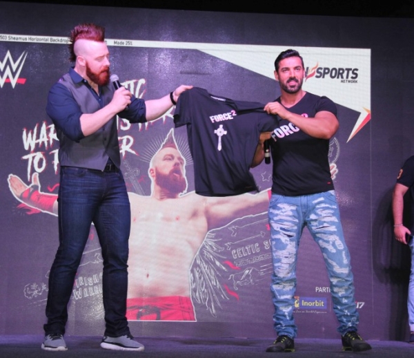 WWE Wrestler Sheamus And John Abraham Promote Film Force 2 Photos ...