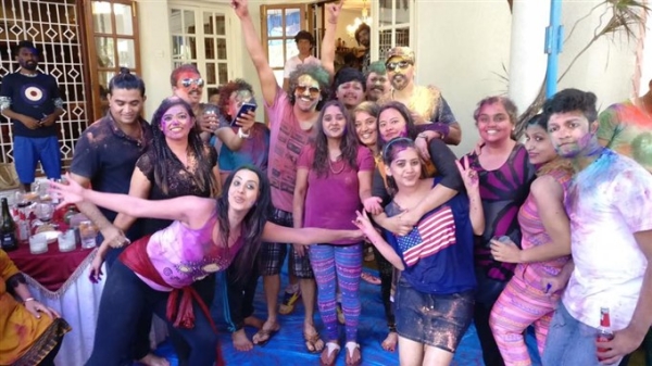 Kannada Celebrities Celebrates Holi 2017 At Upendra House Photos ...