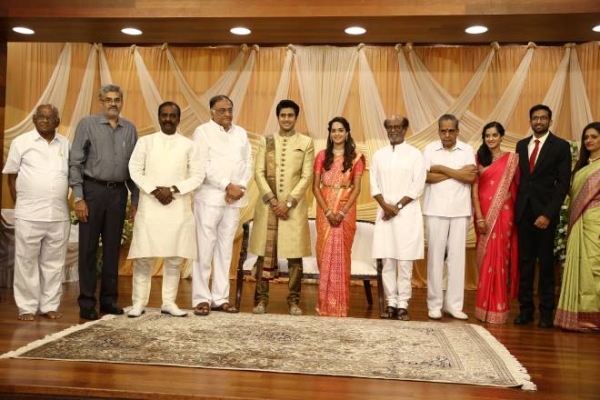 Super Star Rajinikanth Attended AVM Family Wedding Photos - FilmiBeat