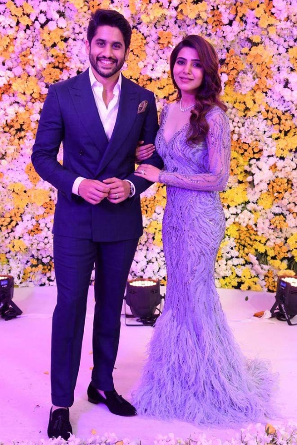 Naga Chaitanya & Samantha Wedding Reception Photos - FilmiBeat