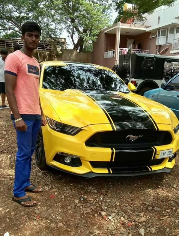 Darshan New Car Ford Mustang Boss 302 Photos - FilmiBeat