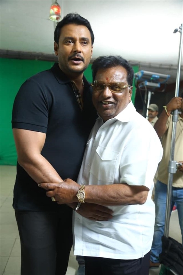 Actor Darshan in Amar movie shooting set Photos