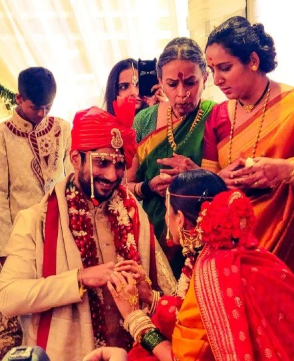 Prateik Babbar & Sanya Sagar Wedding Photos