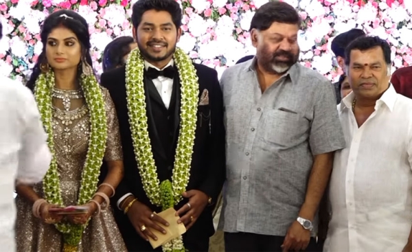 Indian comedian Mayilsamy Son Wedding Reception Photos