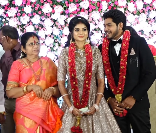 Indian comedian Mayilsamy Son Wedding Reception Photos