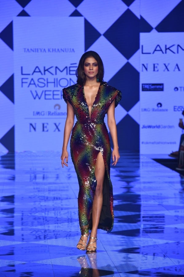 Malavika Mohanan walks the Ramp at Lakme Fashion Week 2020