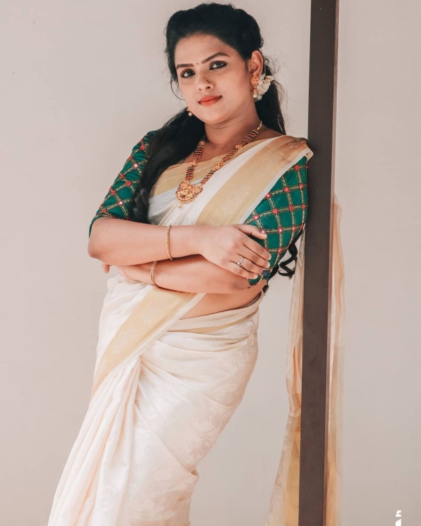 TV Actress Lekshmi Pramod's Stunning Looks | തനി മലയാളി പെണ്ണായി ...