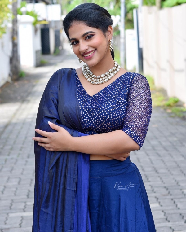 Baby Nayanthara Looking Gorgeous In Blue Lehenga | ആ ബേബി നയൻതാര അല്ലേ ...