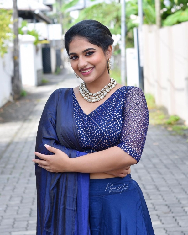 Baby Nayanthara Looking Gorgeous In Blue Lehenga | ആ ബേബി നയൻതാര അല്ലേ ...