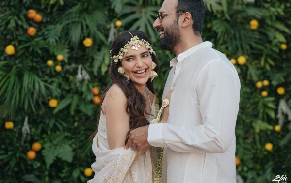 Karishma Tanna & Varun Bangera Twin In White At Haldi Ceremony; The ...