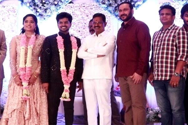 Selfie Movie Actor and Producer DG Gunanidhiwedding Reception Stills