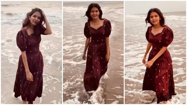 Uppum Mulakum Fame Juhi Rustagi Gorgeous Video from Beach Viral on ...