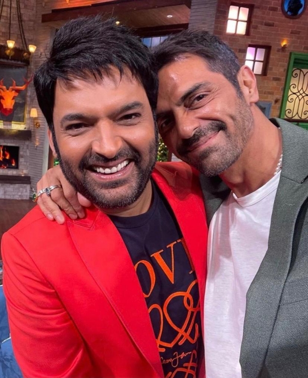 Arjun Rampal and Kangana Ranaut on the sets of Kapil Sharma Show