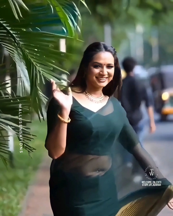 Kudumbavilakku Fame Saranya Anand Looks Hot in Saree, Pics | സീരിയൽ പ്രേക്ഷകരുടെ വില്ലത്തി ...