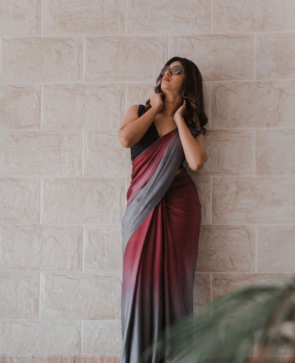 Serial Actress Ashwathy Ash New Stylish Look In Saree | 'സാരി ഇങ്ങനേയും ...