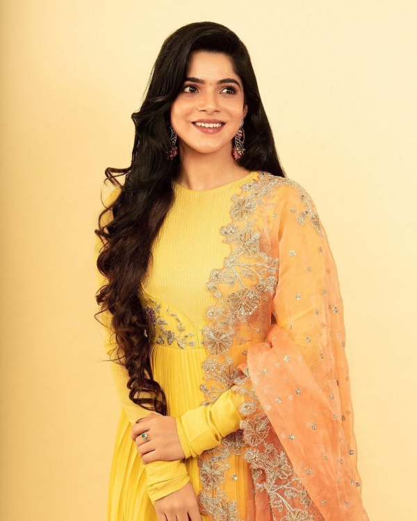 ஃபெதர் கவுனில் வளைவு நெளிவுகளை அப்பட்டமாக காட்டிய திவ்யபாரதி! | Actress ...