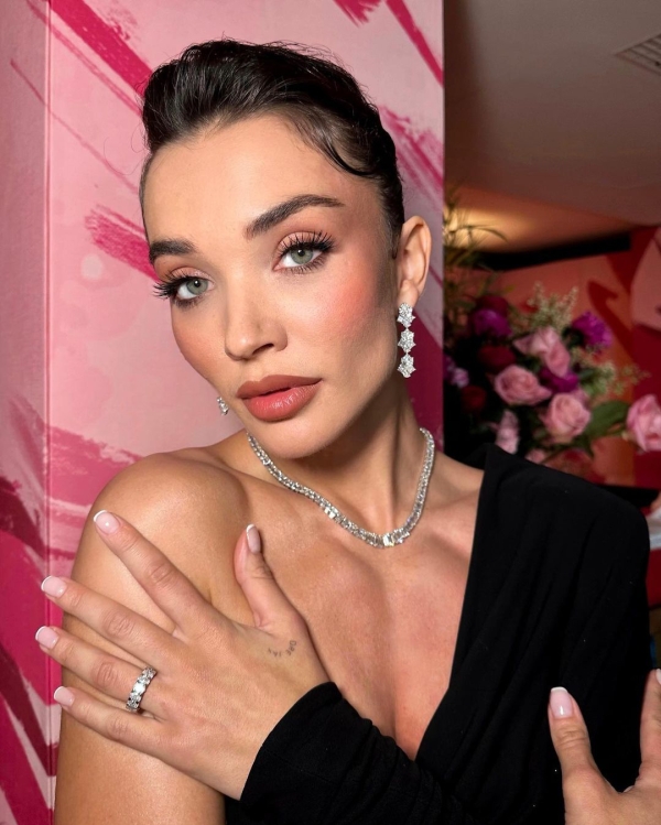 Cannes 2023: Amy Jackson wows in a daring black high-slit gown at the Cannes red carpet
