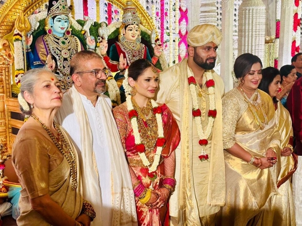 Abishek Ambareesh Tied Knot With Fashion Designer Aviva Bidapa