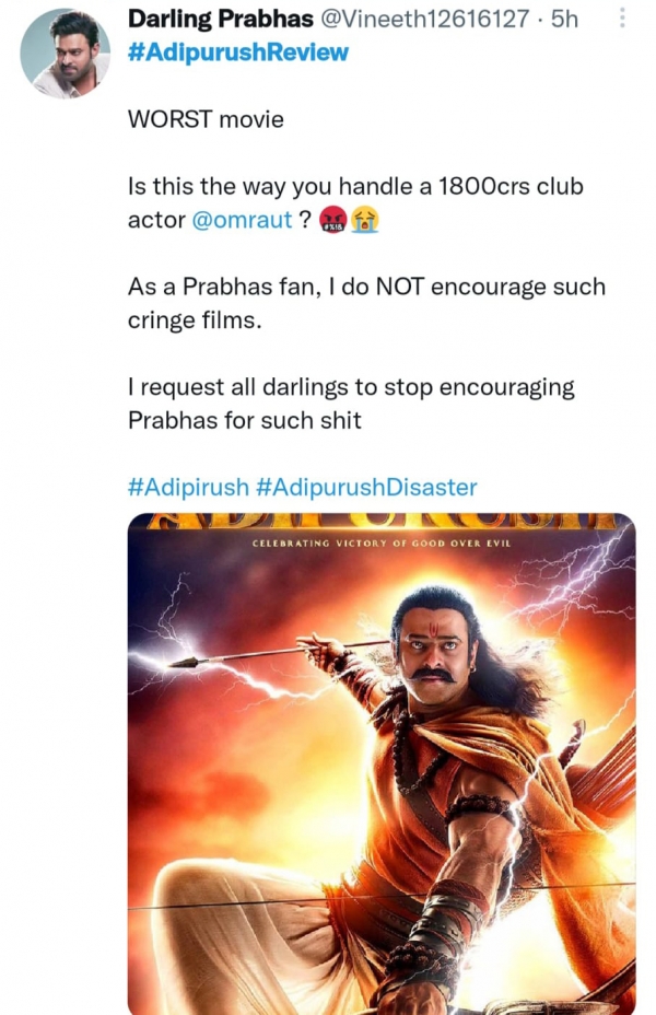 Adipurush Review: Prabhas and Kriti Sanon starrer Adipurush gets mixed ...