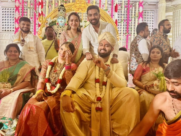 Sandalwood star Abhishek Ambareesh gets hitched to Aviva Bidapa ...