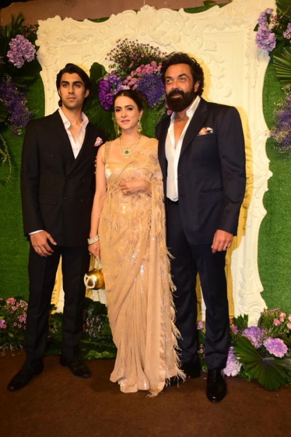 The Deol Family welcomed industry friends at Karan Deol and Drisha ...