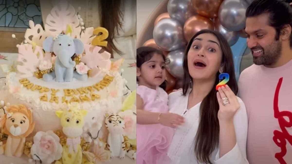Actress Sayyeshaa & Arya Celebrate Daughter Ariana’s 2nd Birthday With ...