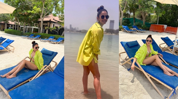Rakul Preet Singh Turns Up the Heat in Dubai with Her Green Bikini Glam